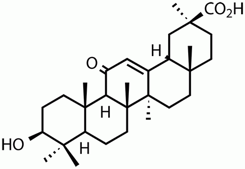 18 beta-Glycyrrhetinic Acid (Enoxolone) | CAS 471-53-4 | LKT ...