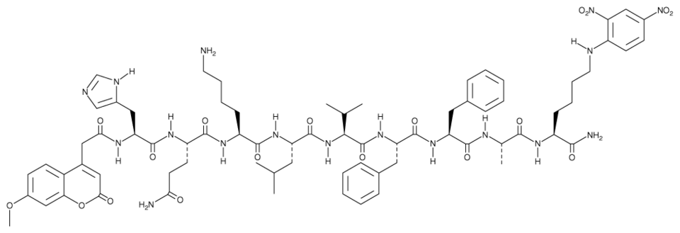 Mca-HQKLVFFA-K(Dnp)-NH2 (trifluoroacetate salt) | Cayman Chemical ...