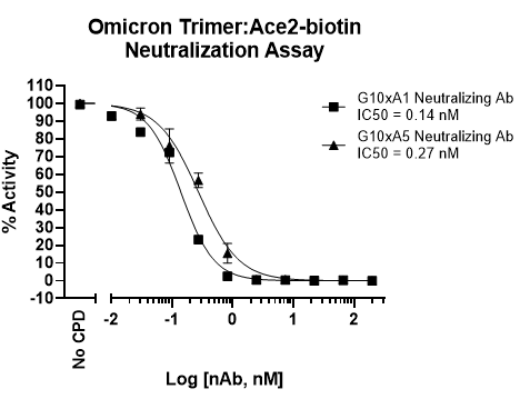 Spike Trimer (S1+S2) (B.1.1.529 BA.1, Omicron Variant) (SARS-CoV-2): ACE2 Inhibitor Screening ...