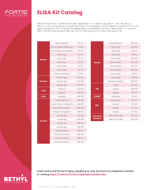 Bethyl Laboratories | Catalogs | Resources | Biomol GmbH - Life Science ...
